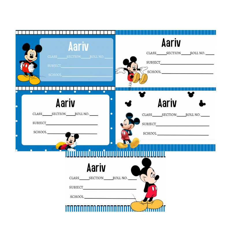 Mickey Mouse – Labelkaari