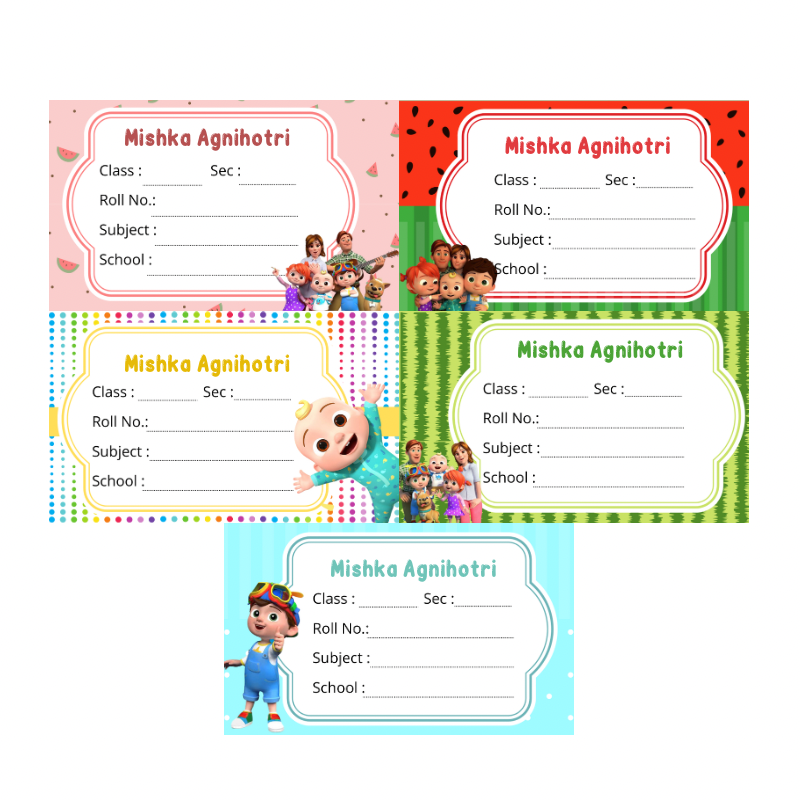 Cocomelon – Labelkaari